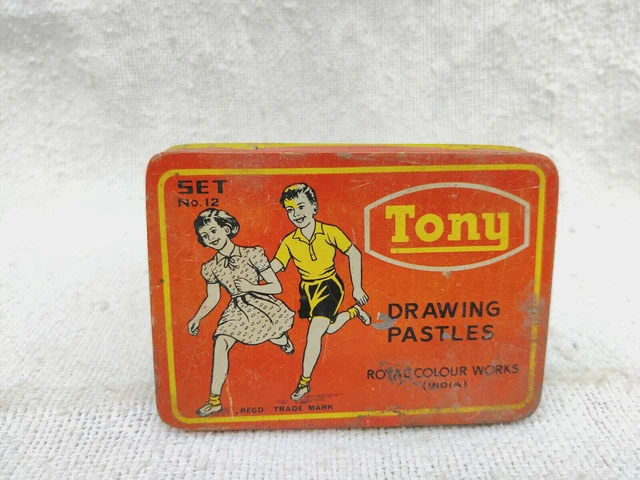 1960S VINTAGE ROYAL Couleur Tony Dessin Pastel Enfants Imprimé Adv Boite TB593 EUR 40,94 ...