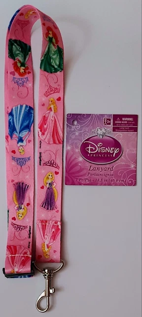 Disney Princess Sleeping Beauty Aurora Cinderella Ariel Rapunzel Pink Lanyard £625 Picclick Uk