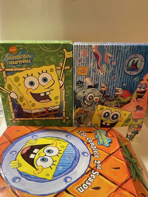 SPONGEBOB SQUAREPANTS DVD Lot Complete Seasons 1 & 2 Six Discs Cases ...