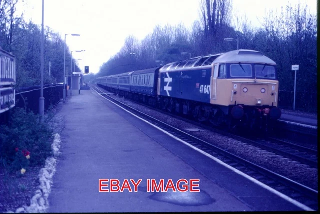 ORIGINAL 35MM SLIDE CLASS 47 LOCO NO 47647 THOR AT MIDGHAM £4.00 ...