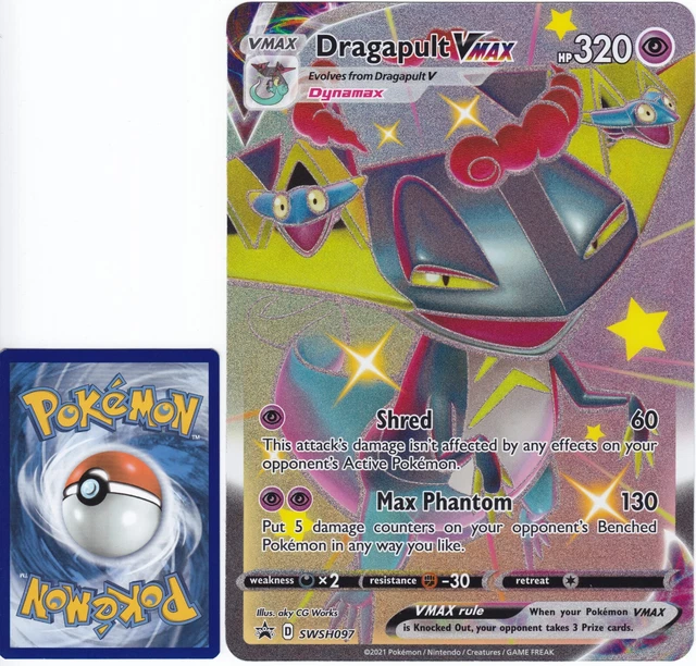 POKEMON DRAGAPULT (KATAPULDRA) Vmax SWSH097 XXL Jumbo Black Star Promo ...