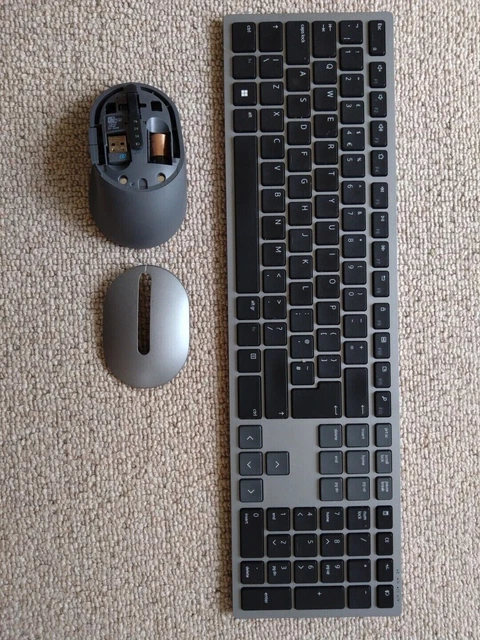 DELL KM7321W WIRELESS Keyboard/Mouse Bundle - Titan Grey, UK English £ ...