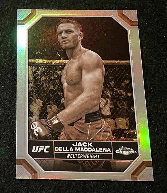 JACK DELLA MADDALENA 🔥JDM 🔥 Sepia Refractor 2024 Topps Chrome UFC #82 ...