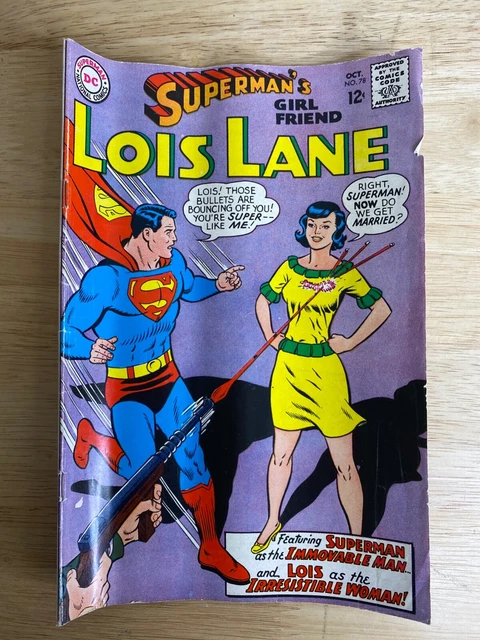 SUPERMAN'S GIRLFRIEND LOIS Lane #78 (DC Comics 1967) Donna ...