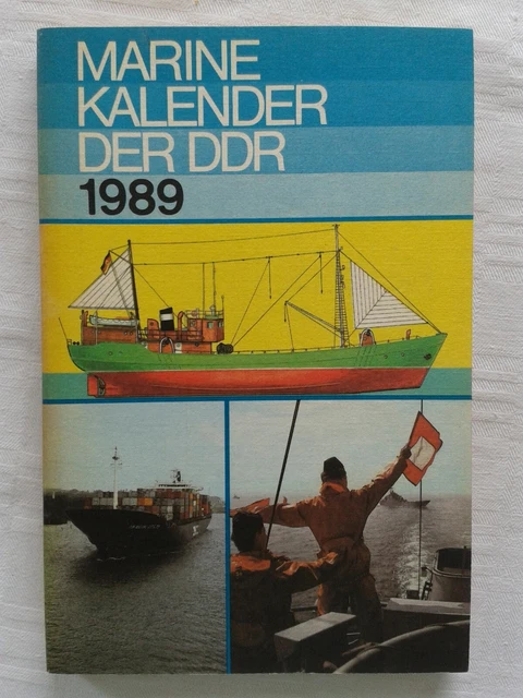 CALENDARIO MARINO DELLA DDR 1989, tecnologia militare, NVA/Marina, navi ...