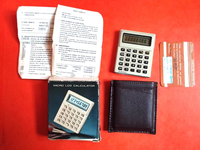 VINTAGE MICRO MINI Calculatrice TAIWAN années 1970 old School . LIKE Casio EUR 29,90 - PicClick FR