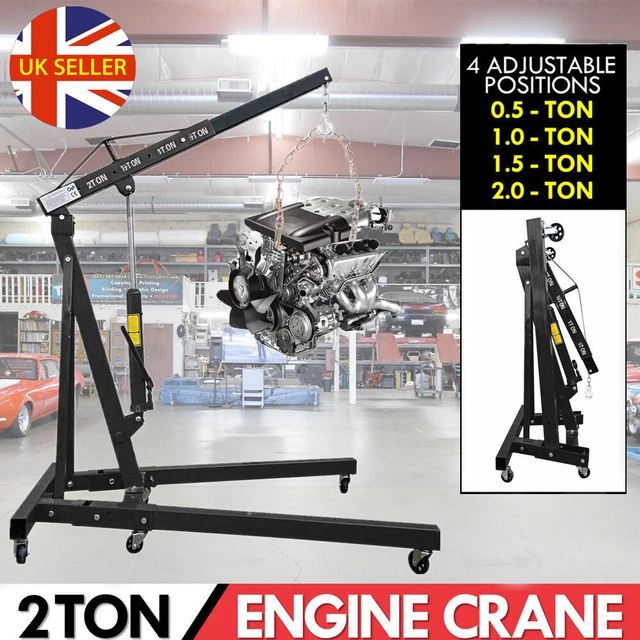 Engine Hoists & Stands VTOOLS 2-Ton Folding Engine Crane - Heavy-Duty ...