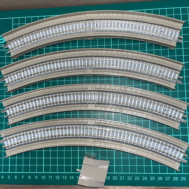 TOMIX FINE TRACK Ngauge Viaducted Pc Curve Rail Hc317-45 F Set Of 4 ...