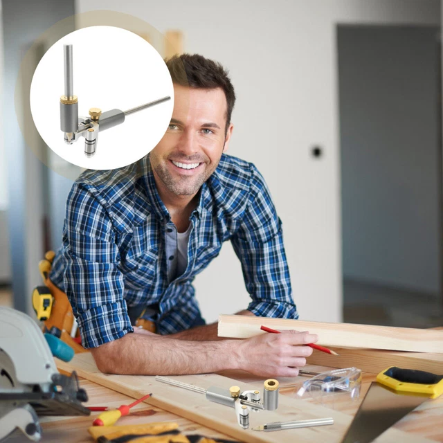 FRAMING TENON GAUGE Checker Tool Curved Parallel Line Man £52.59 ...