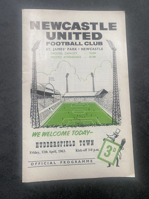 62/63 NEWCASTLE UNITED V Huddersfield Town Vgc Football Programme England £1.49 - PicClick UK