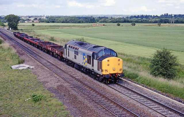 ORIGINAL 35MM RAIL Slide Class 37 37717 Lea Marston 16 7 91 + Copyright ...