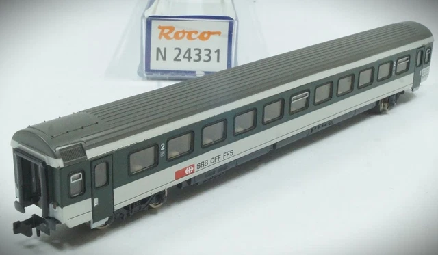1:160 N GAUGE Roco 24331 Passenger Car 2. Class of The Swiss SBB ...