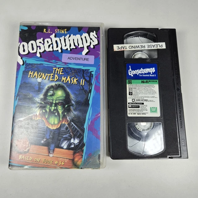 GOOSEBUMPS THE HAUNTED Mask 2 II VHS Tape RL Stine Halloween 1996 ...