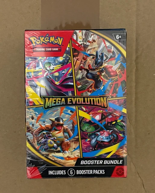 POKEMON TCG MEGA Evolution Booster Bundle (6 Packs) - New & Sealed ...