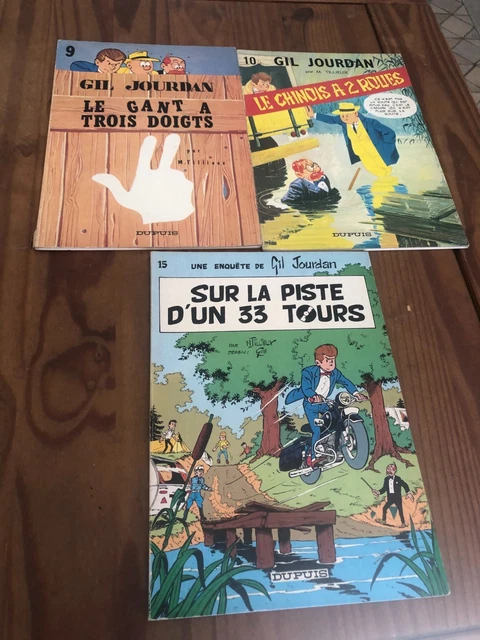 TBE/ GIL JOURDAN / NUMEROS 9-10-15/TILLIEUX /REEDITIONS BR 70's-80'/AMI ...