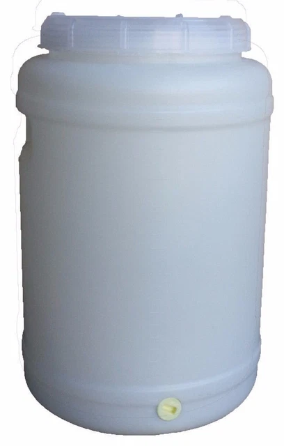 25L LITRE WATER Storage Container Plastic Fermenter Drum Barrel Tank ...