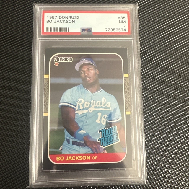 1987 DONRUSS RATED Rookie #35 Bo Jackson PSA 7 EUR 4,11 - PicClick IT