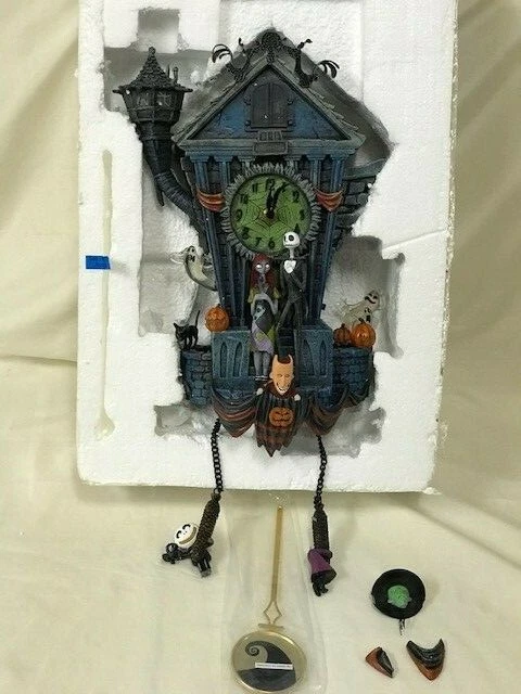DISNEY TIM BURTON’S The Nightmare Before Christmas Cuckoo Clock DAMAGED ...