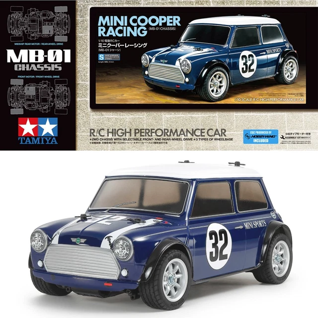 TAMIYA RC 58747 Mini Cooper Racing (MB-01) 1:10 RC Assembly Kit - NO ...