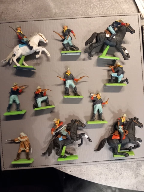 BRITAINS DEETAIL 7TH Cavalry Mounted + Foot Figures £5.00 - PicClick UK