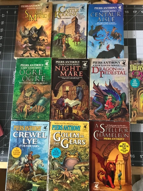LOT PIERS ANTHONY Xanth Series PB (10) : Vol 1-9 et 14 très bon EUR 24 ...