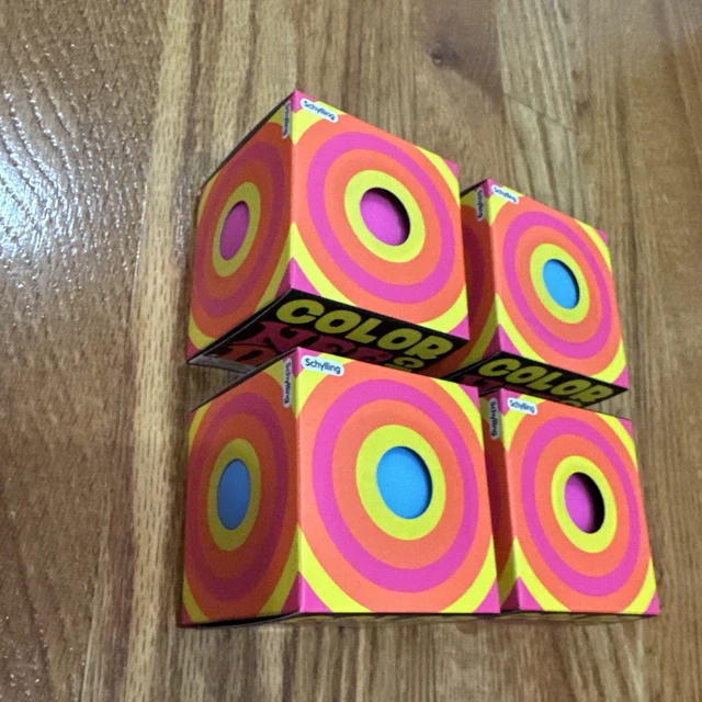 NEEDOH NEE DOH Color Change! Lot of 4 2 Pink And 2 blue new w box 100% ...