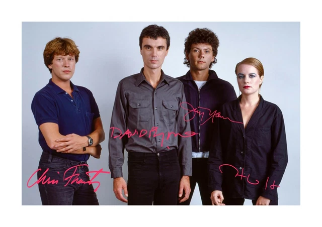 TALKING HEADS 1 A4 reproduction autograph poster with choice of frame £ ...