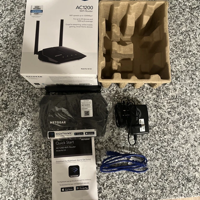 NETGEAR AC1200 DUAL Band WiFi Router Model R6120 $22.99 - PicClick