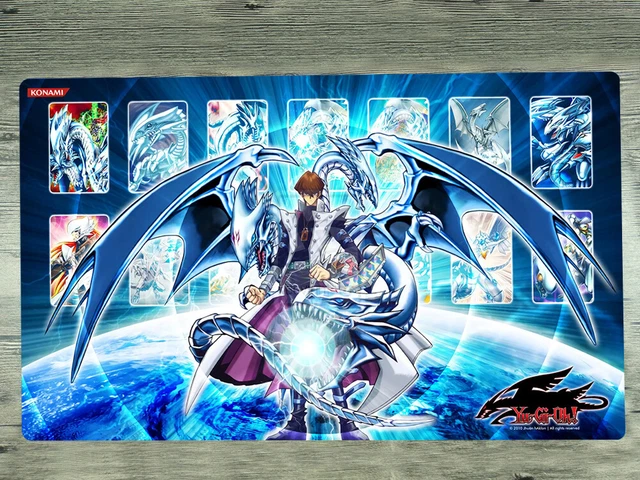 YU-GI-OH! DUEL PLAYMAT Blue-Eyes White Dragon & Seto Kaiba TCG Card Game Mat Bag EUR 16,33 ...