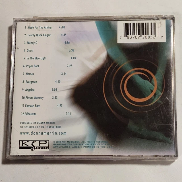 DONNA MARTIN GHOST CD Avec Livret Autographié 2000 KSP Music EUR 10,94 - PicClick FR