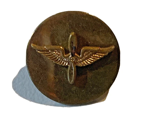 VINTAGE ARMY AVIATION Branch Insignia Badge Lapel Pin Propeller & Wings ...