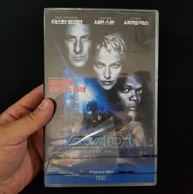 SPHERE KOREAN VHS Tape Dustin Hoffman Sharon Stone Samuel L Jackson £59 ...