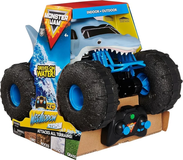 ALL-TERRAIN WATER RESISTANT Remote Control Monster Truck Toy, 1:15 ...