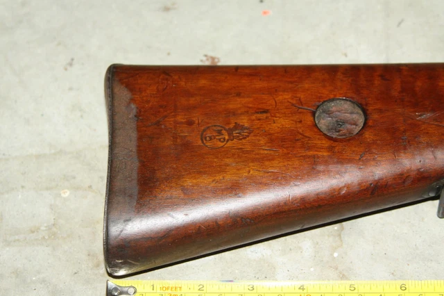 SPANISH MAUSER MODEL 1893 7x57mm Spanish Civil War Rifle Stock Flaming ...