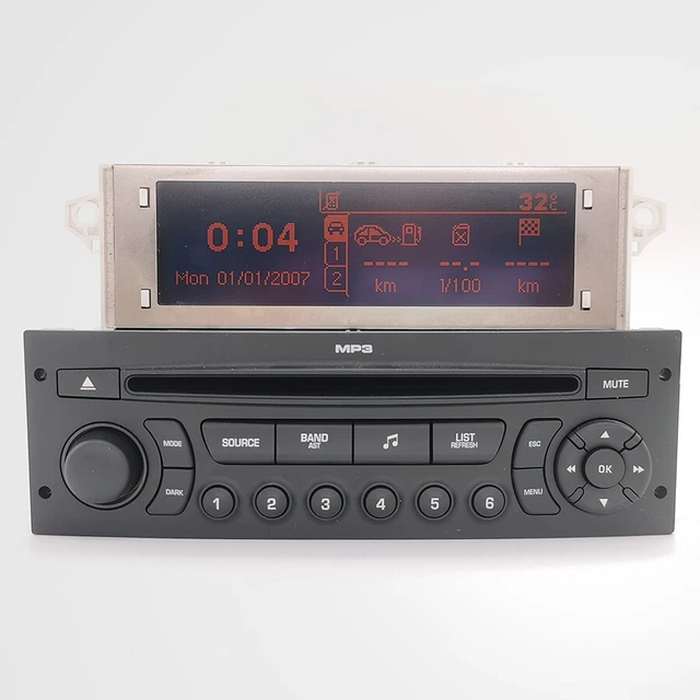 RD4 UPGRADE RD45 Car Radio Player Screen USB AUX Microphone for Peugeot ...
