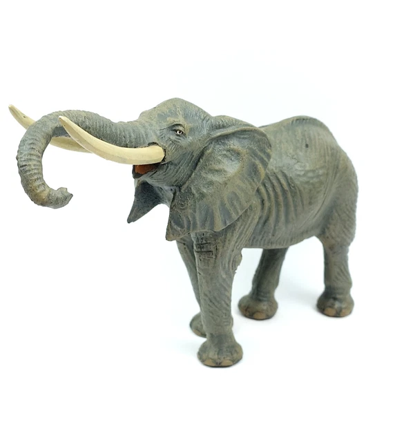 LINEOL ELEFANT HAUSSER Elastolin Pfeiffer Masse Zoo Gehege Figur alt ...