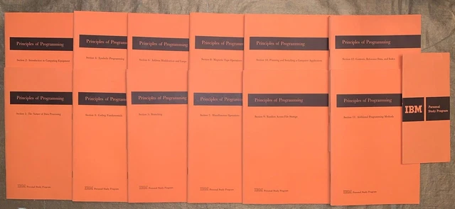 IBM PRINCIPLES OF Programming - Personal Study Program (Complete Set ...