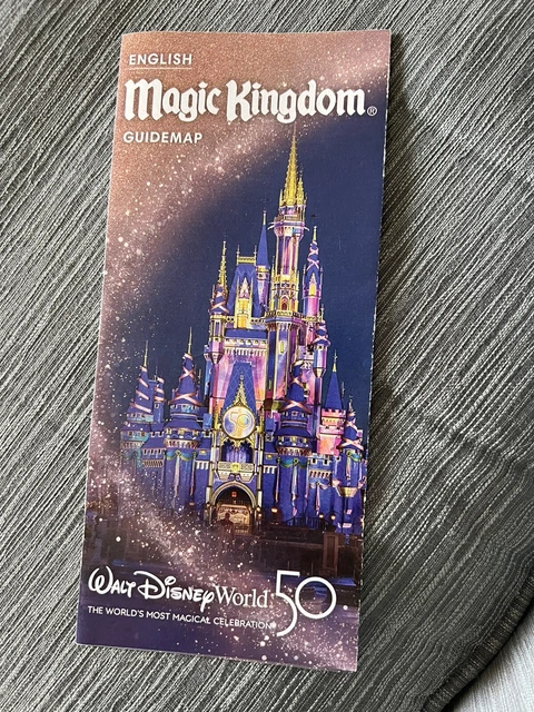 MAGIC KINGDOM GUIDEMAP Walt Disney World @ 50 Years In Florida USA ...