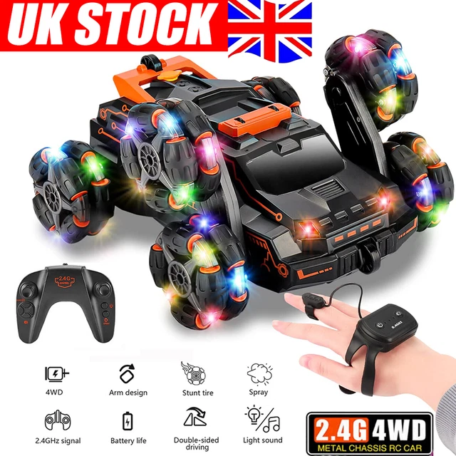 360° 4WD RC Stunt Car Hand Gesture Sensing Off-Road Car Gift Remote ...