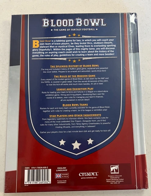 BLOOD BOWL: THE Official Rules 2020 Second Season £22.23 - PicClick UK