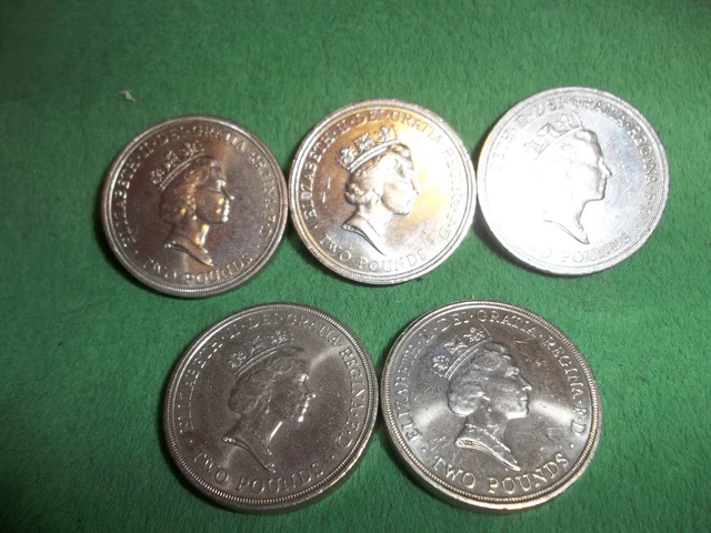 5 USED Tercentenary of the bill of rights £2 coins £3.99 - PicClick UK
