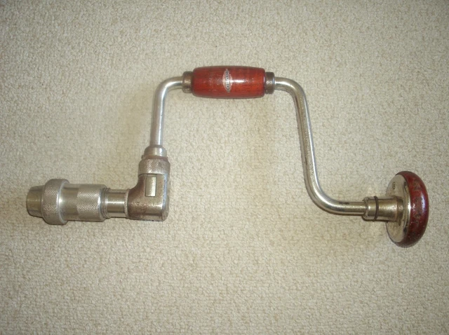 VINTAGE CRAFTSMAN NO. 10 Ratcheting 15" Bit Brace Hand Drill $9.98 ...