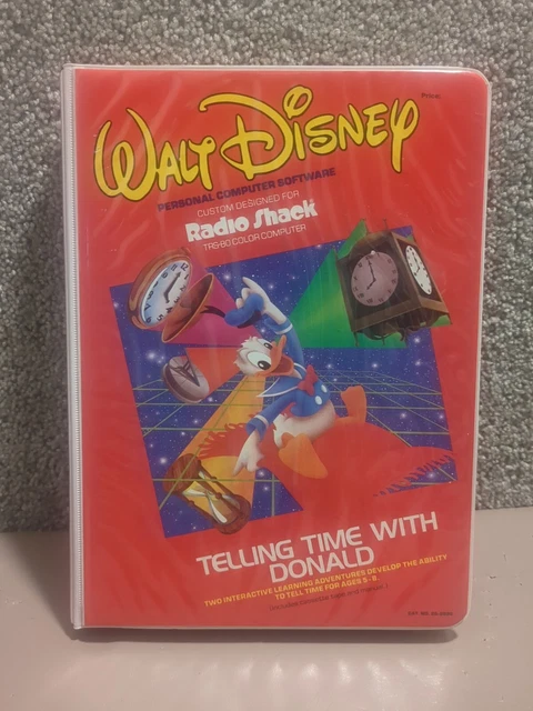 WALT DISNEY TELLING Time With Donald TRS-80 Color Computer 26-2530 ...