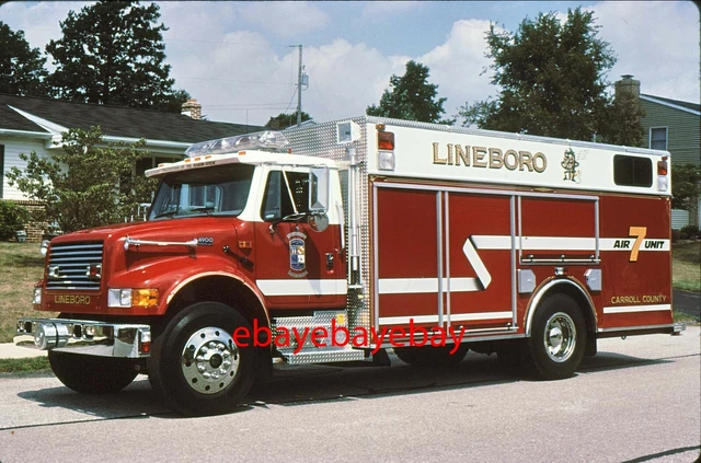 FIRE APPARATUS SLIDE, Air-Unit 7, Lineboro / MD, 1997 IH / New ...