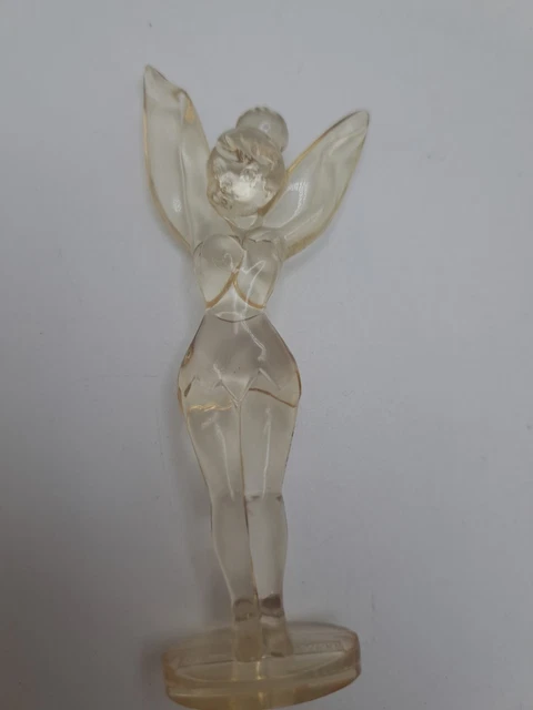 VINTAGE DISNEY TINKER Bell Clear Acrylic Figurine 1980s 80s Collectible ...