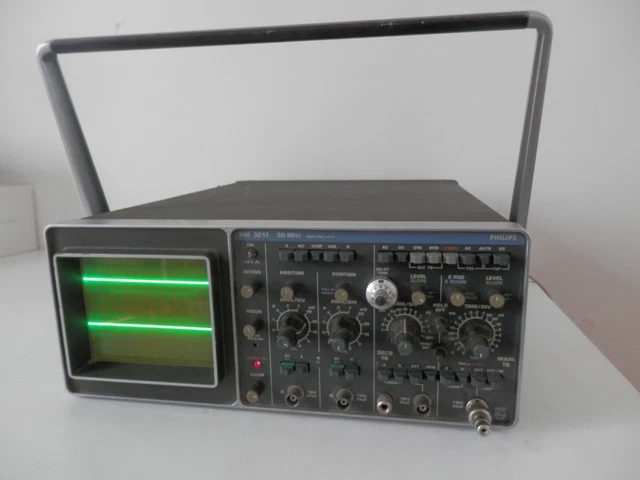 OSCILLOSCOPE VINTAGE PHILIPS PM 3217 50MHz / non testé EUR 71,01 ...