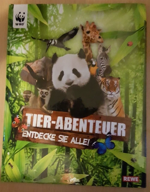 KOMPLETT, WWF TIER-ABENTEUER entdecke sie alle ! - Sticker-/Sammelalbum ...