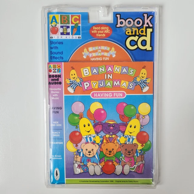 ABC BANANAS IN Pyjamas - Having Fun Book and CD Vintage 1998 Brand New ...