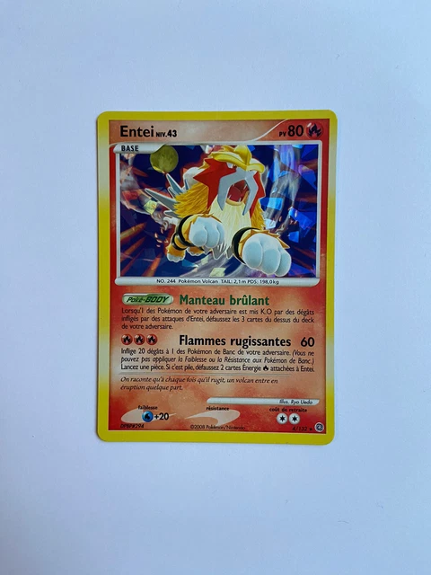 CARTE POKEMON ENTEI Holo Mosaïque - D&P Merveilles Secrètes - 4/132 ...