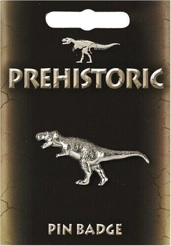 TYRANNOSAURUS REX (T-REX) Dinosaur Pin Badge (On Prehistoric Display ...